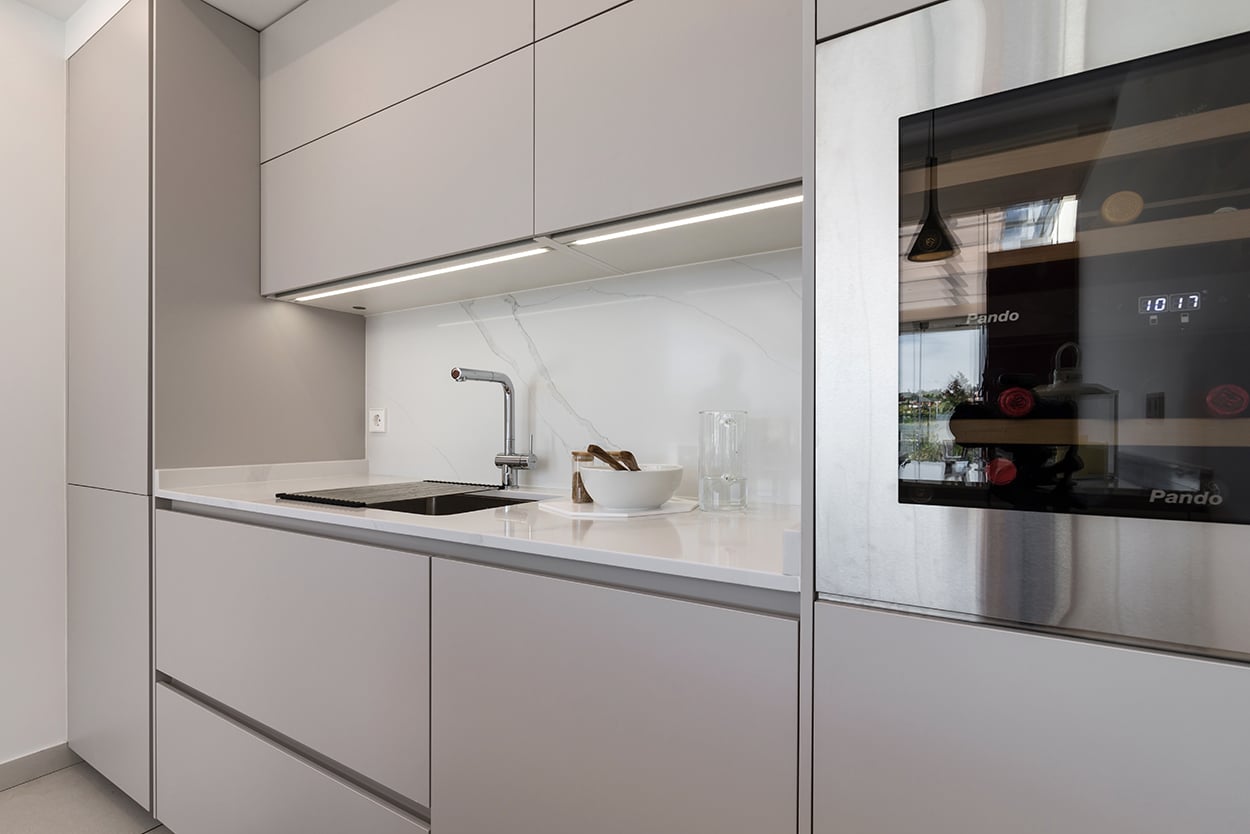 Cocina Santos Cashmere con Península | Docrys & DC