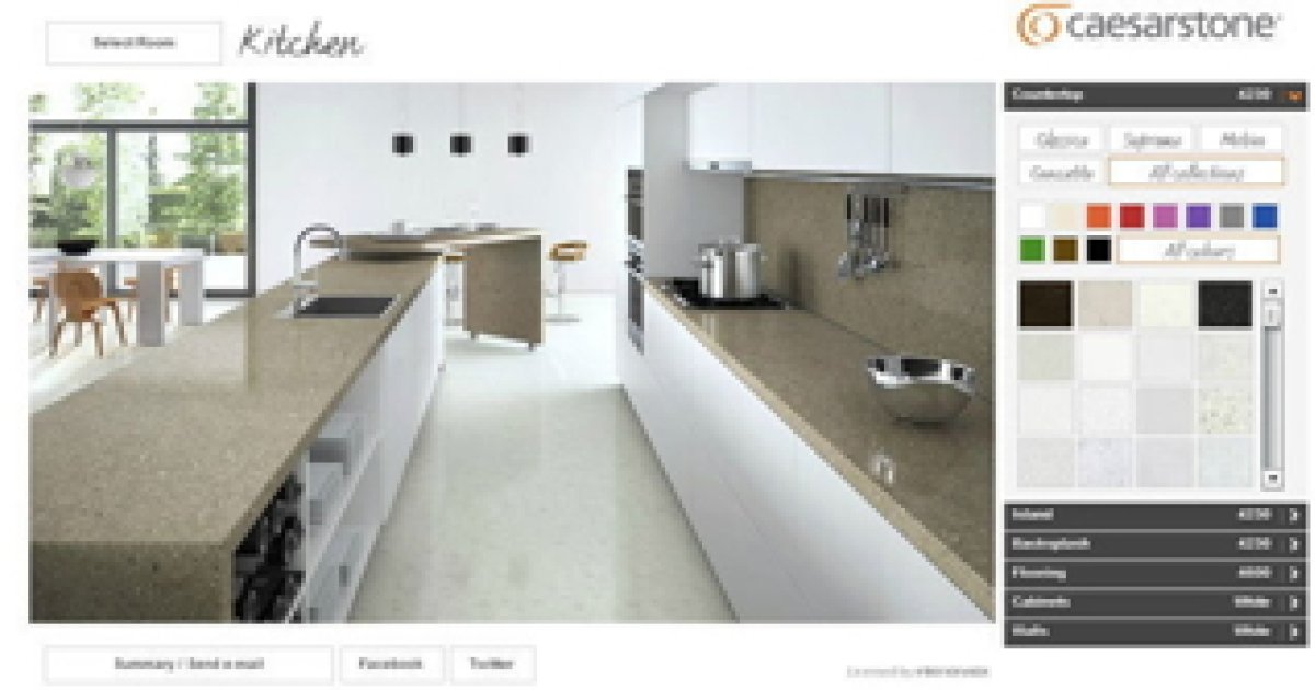Proyectos de cocina sencillos con la aplicación online de Caesarstone (Levantina) | DOCRYS & DC