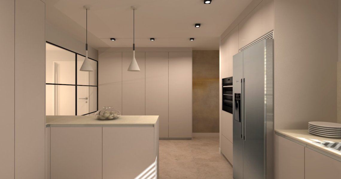Cocinas Santos cashmere en L | Docrys & DC
